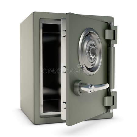 Small Safe Open stock illustration. Illustration of closed - 24137617