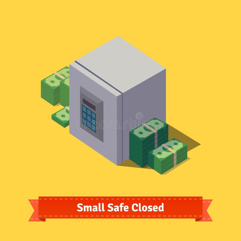 Small Safe Open stock illustration. Illustration of closed - 24137617