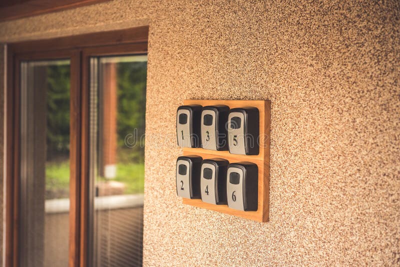 Small Safe in Your Home or Hotel. Safe Box with Electronic Lock in the ...