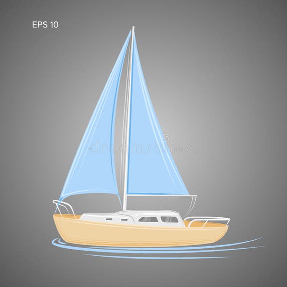 Sailboat Vector Illustration Stock Illustrations – 56,105 Sailboat ...