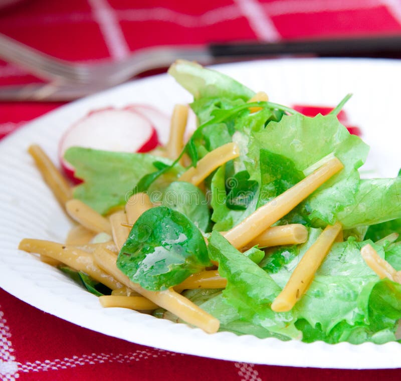 Small Salad stock photo. Image of salad, beans, table - 15975788