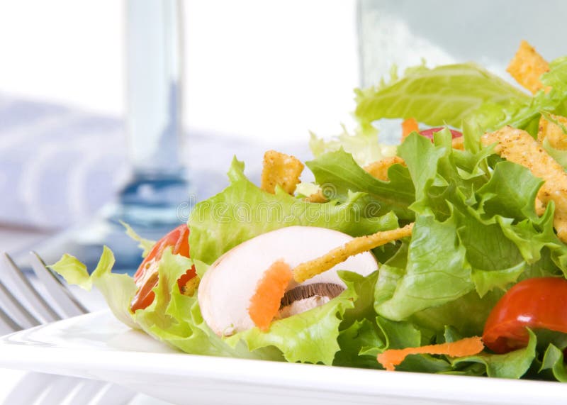 Small Salad with Blue stock photo. Image of organic, orange - 10568094