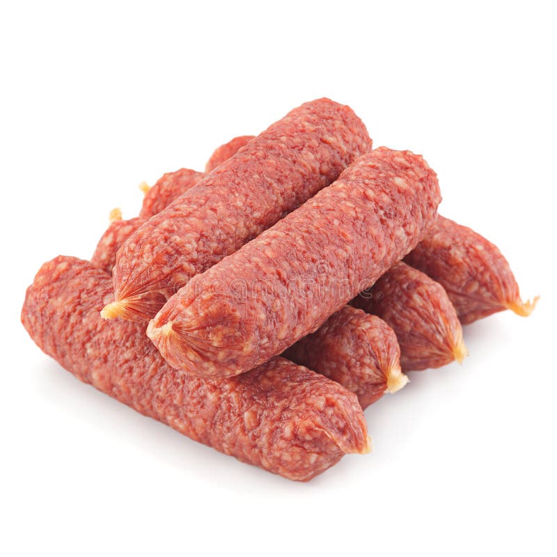 Small smoked sausage stock image. Image of tasty, smoked - 84764119