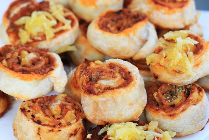 Small salt cakes with meat stock image. Image of ingredient - 163947739