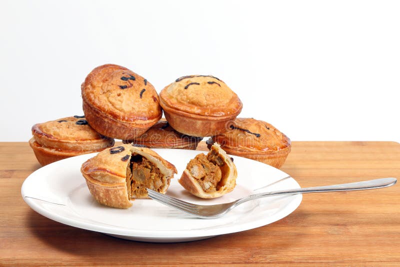 Small Savory Pie stock image. Image of snack, fresh, fork - 81066653