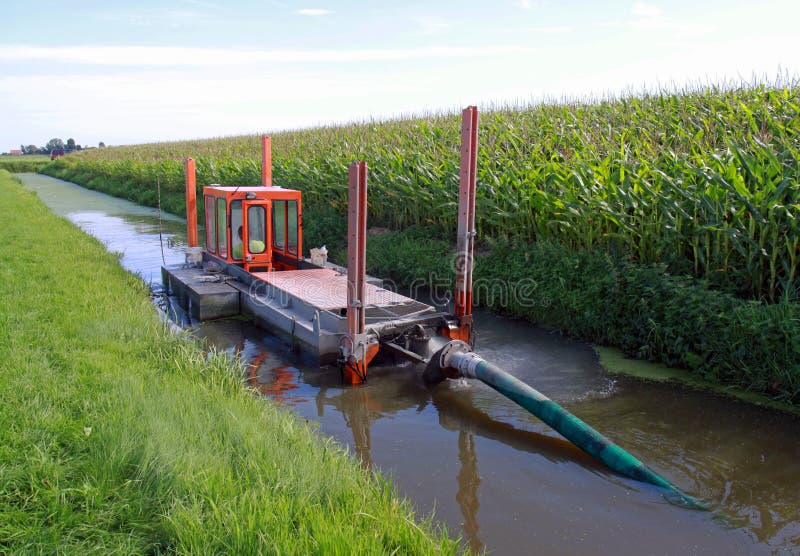Small Scale Dredging in the Netherlands Editorial Image - Image of ...