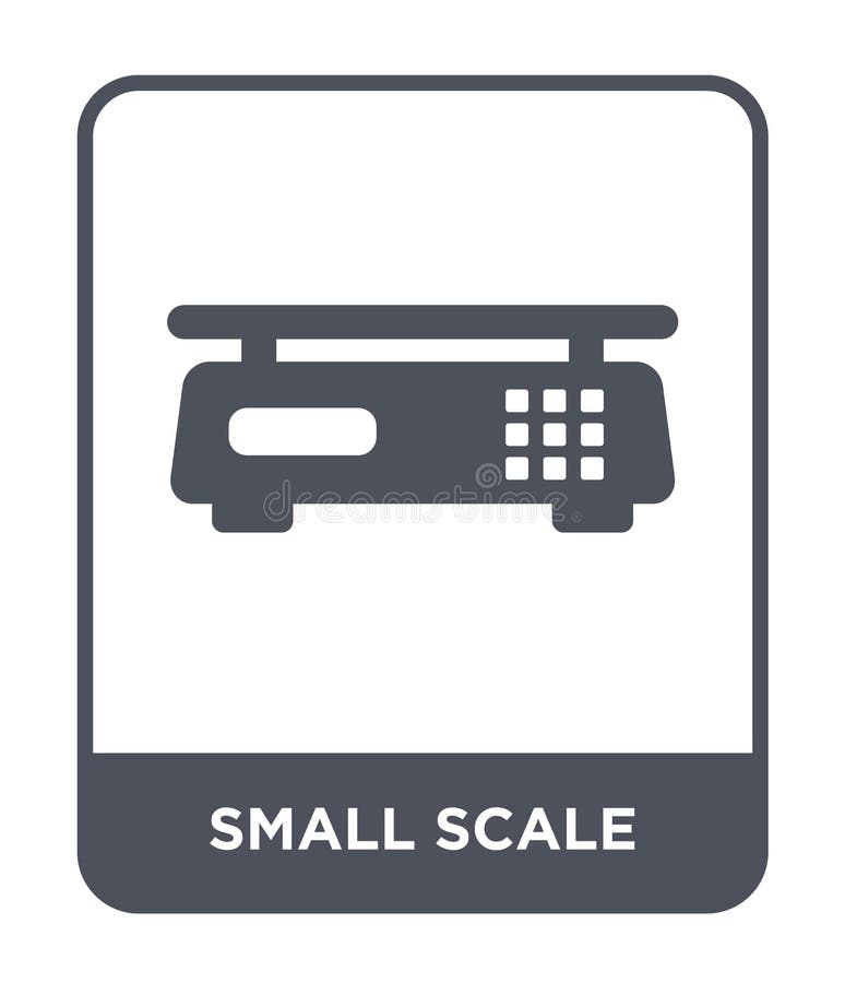Small Scale Icon in Trendy Design Style. Small Scale Icon Isolated on ...