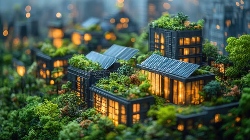 A Small-scale Model of a City with Integrated Solar Power System Stock ...