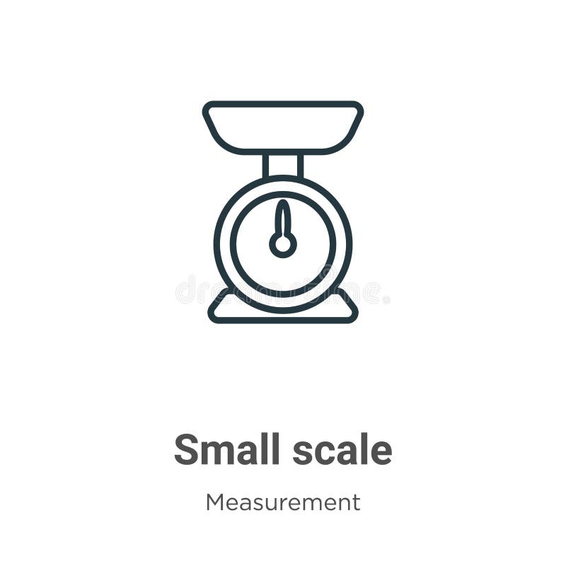 Small Scale Outline Vector Icon. Thin Line Black Small Scale Icon, Flat ...