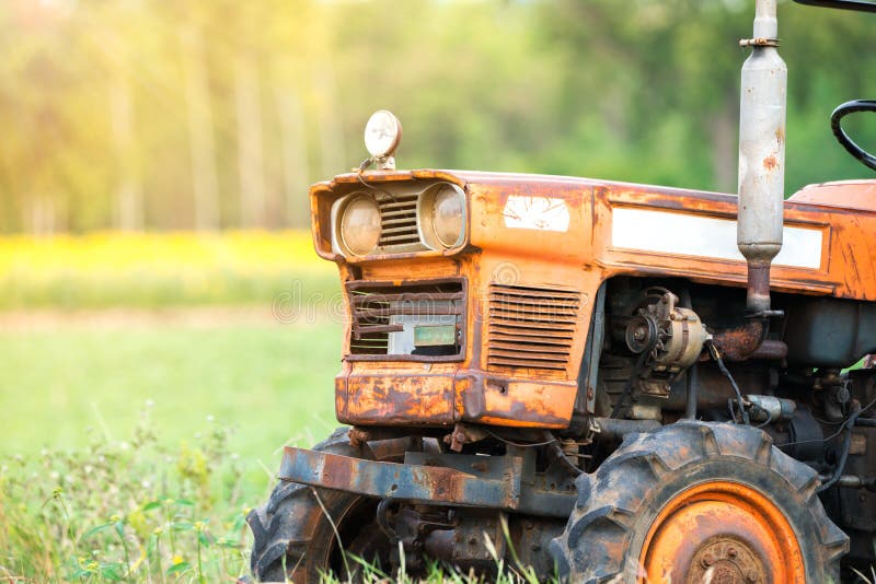 Small scale tractor stock photo. Image of agriculture - 82605482