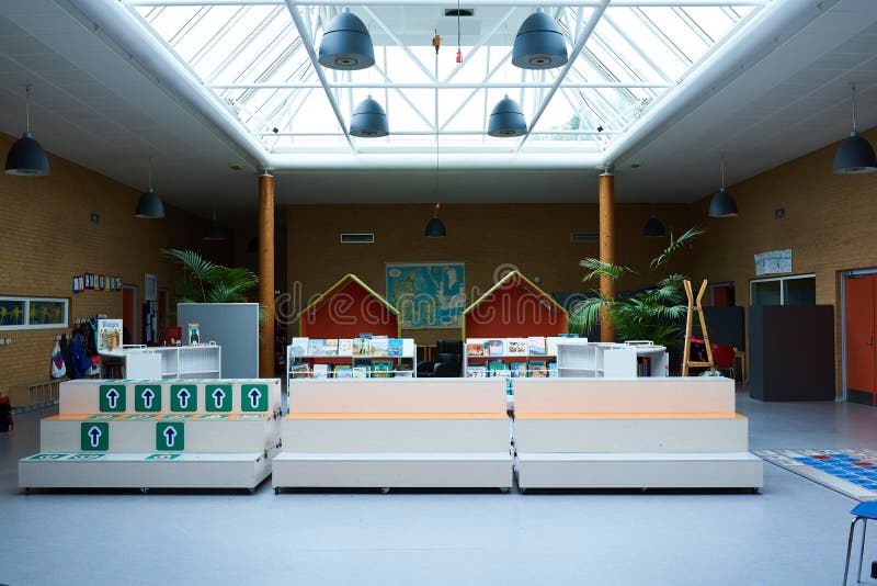 A Small School Library with Seating and Books Editorial Photography ...