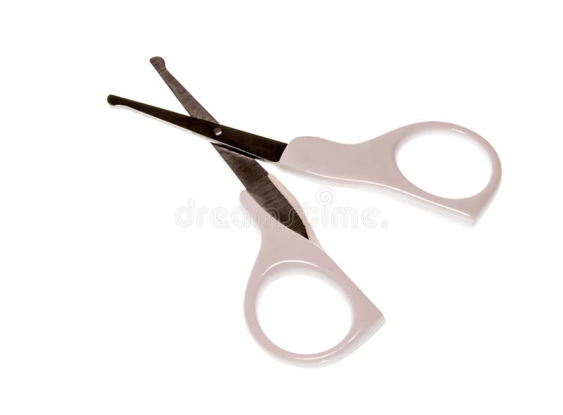 Small Scissors Isolated on White Background Stock Photo - Image of ...