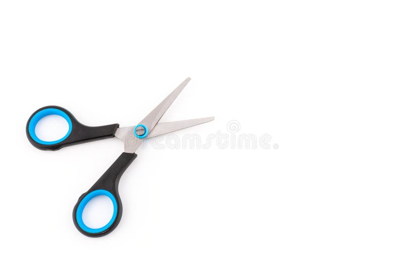 Small Scissors Isolated on a White Background Stock Photo - Image of ...