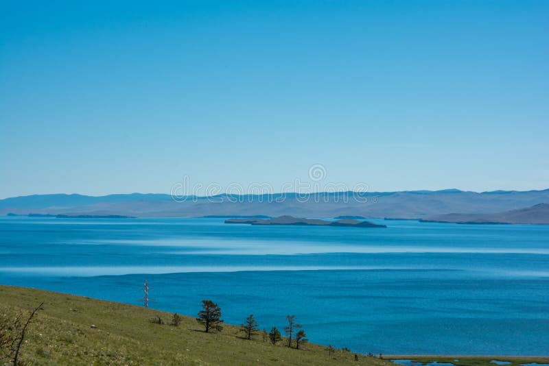 Small sea. Baikal stock photo. Image of mountains, blue - 96546592