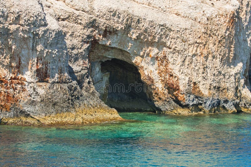 Small sea caves stock image. Image of basalt, crimea - 15975999