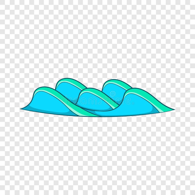 Small Sea Wave Icon, Cartoon Style Stock Vector - Illustration of ...