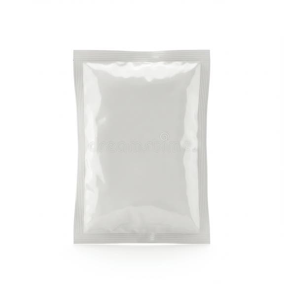 A Small, Sealed, Transparent Packet with a Smooth, Glossy Surface ...