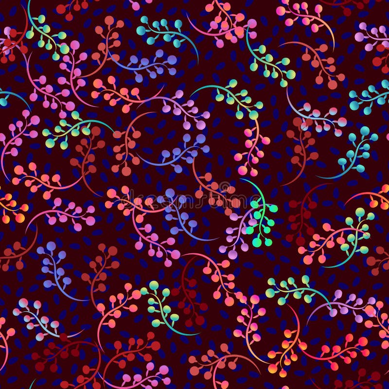 Small Seamless Pattern. Childrens Texture. Small Leaves, Spots and ...