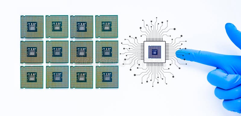 Small Semiconductor or Nano Microchip Concepts.technology Developments ...