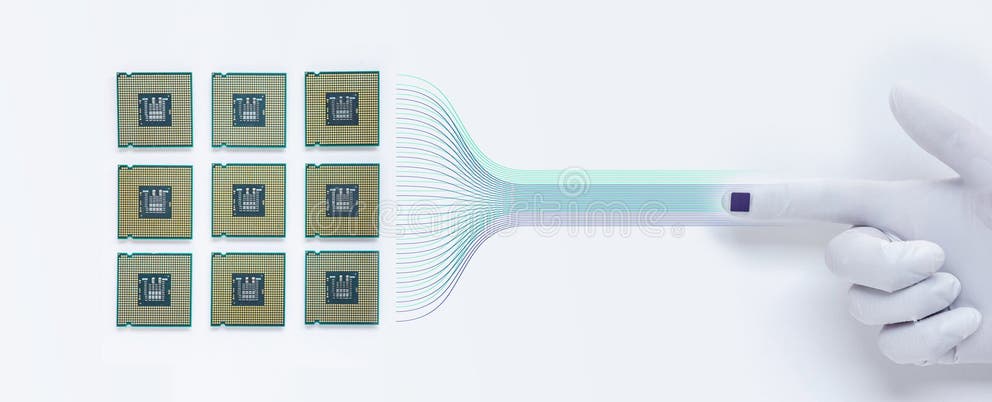Small Semiconductor or Nano Microchip Concepts.technology Developments ...