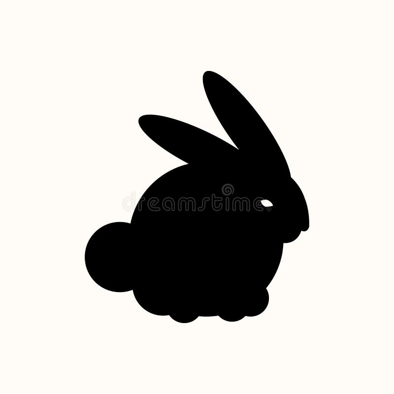 Shadow of a hare stock vector. Illustration of company - 101778313