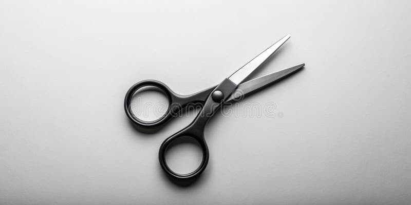 Small Sharp Scissors All Black AI-Generated Content Stock Illustration ...