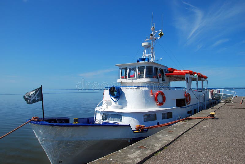 Small ship in the bay stock photo. Image of resort, pirate - 33172406