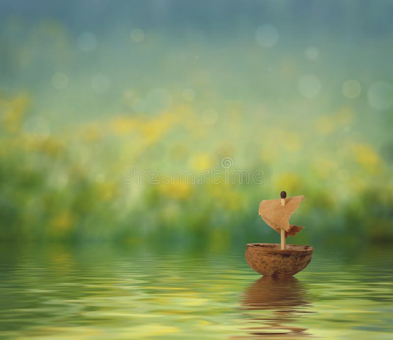 Small ship nutshell stock photo. Image of ship, single - 58250754