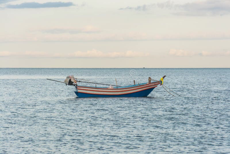 Small ship on the sea stock photo. Image of water, boat - 75219138