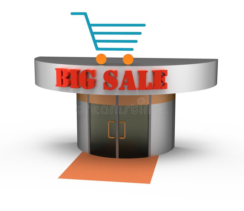 Small shop stock illustration. Illustration of business - 18257210