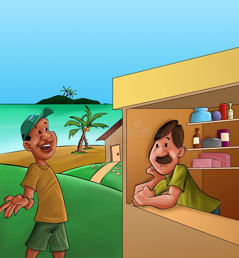 Small shop stock illustration. Illustration of color - 19429407