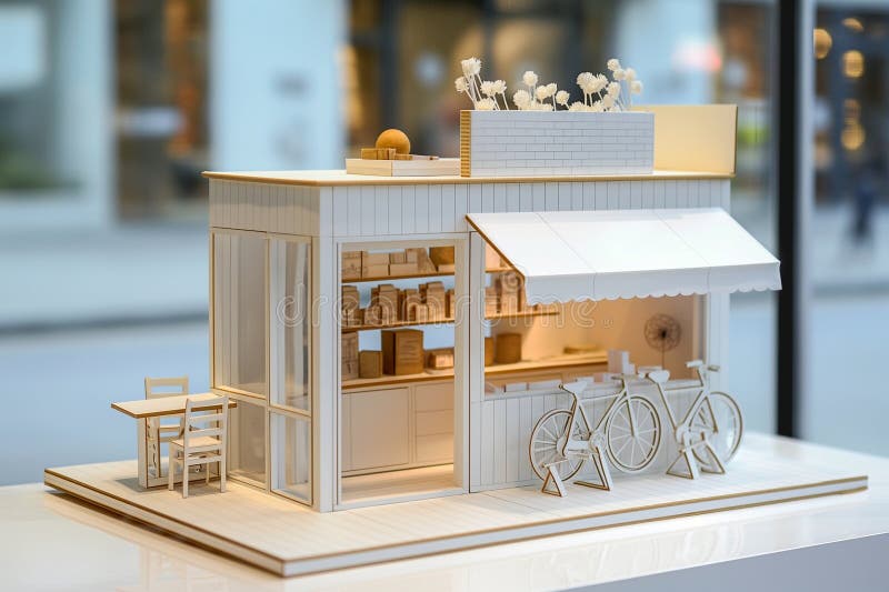 Small Shop 3d Model, Three-dimensional Elements Stock Photo - Image of ...