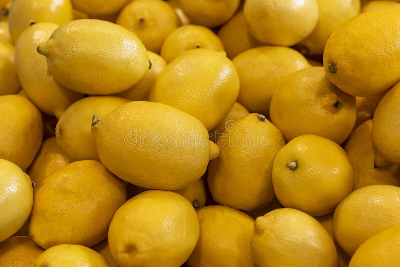 Small Shop. There is a Yellow Lemon on the Window. Close-up Stock Photo ...