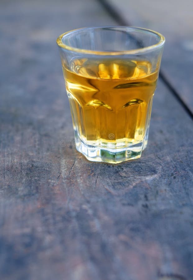 Small Shot Glass of Alcoholic Beverage Stock Image - Image of drink ...