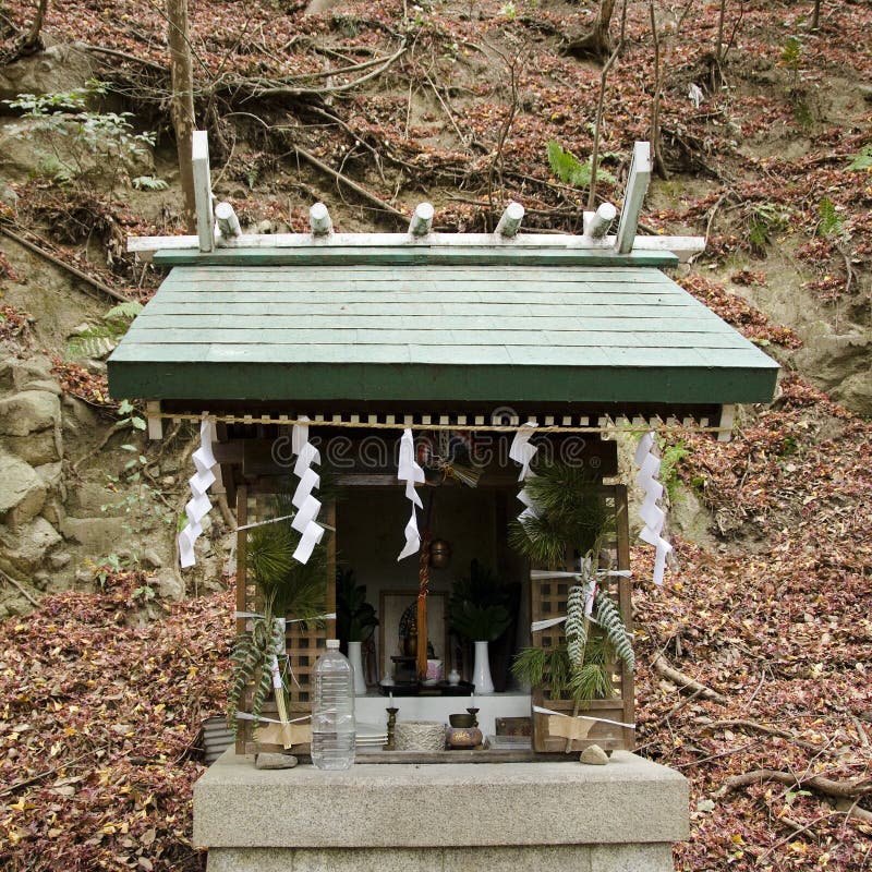 Small Shrine in a Forest in Japan Stock Photo - Image of tradition ...