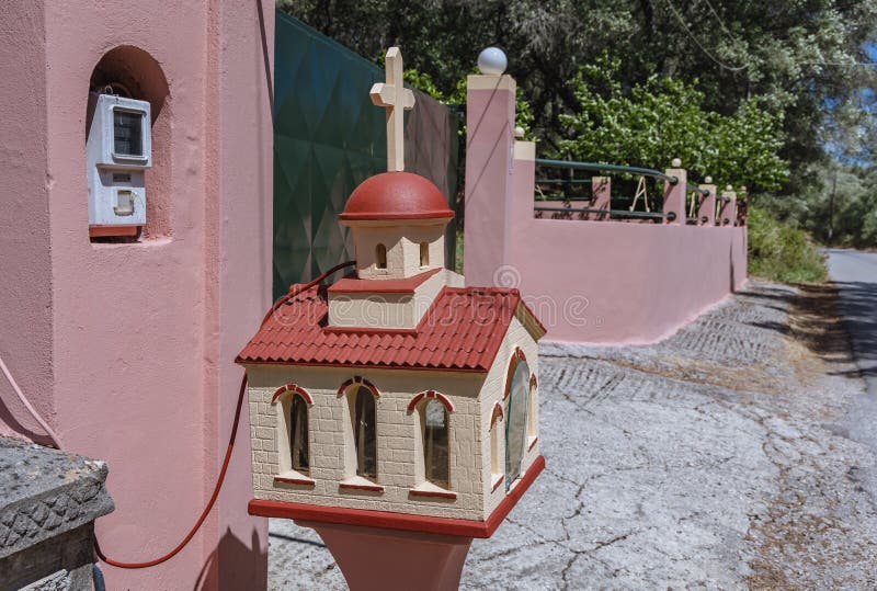 Small shrine in Greece stock photo. Image of typical - 241598292