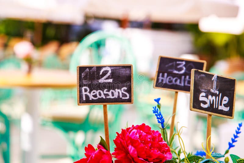 Small signs stock photo. Image of clean, chalk, favorable - 62878878