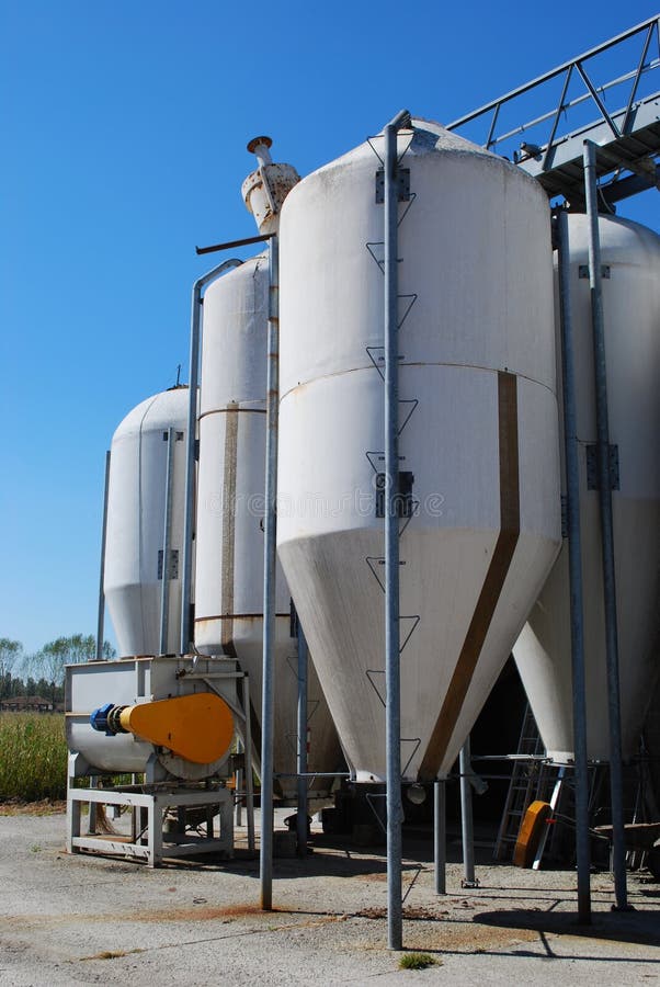 Small silos stock image. Image of granary, industry, equipment - 38956907