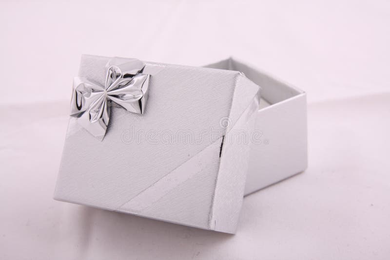 Small silver box stock photo. Image of valentine, decoration - 10401652