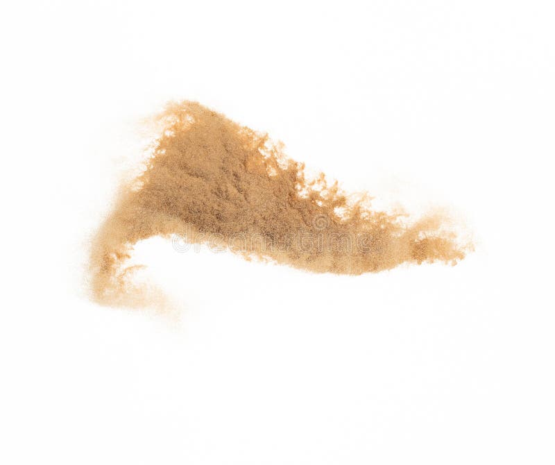 Small Size Fine Sand Flying Explosion, Golden Grain Wave Explode ...