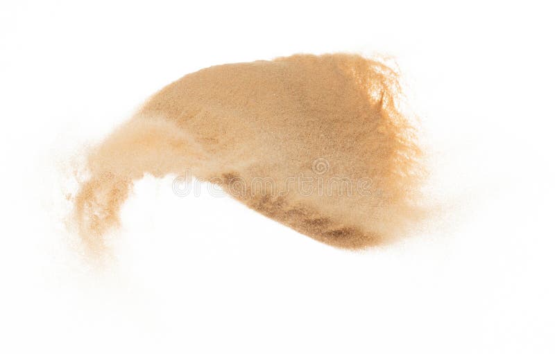 Small Size Fine Sand Flying Explosion, Golden Grain Wave Explode ...