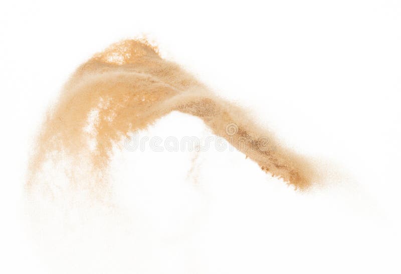 Small Size Fine Sand Flying Explosion, Golden Grain Wave Explode ...