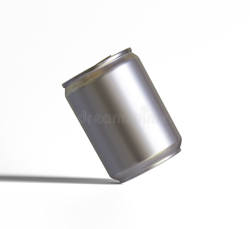Small Size or Mini Size Soda Can with a Metalic Texture Realistic ...