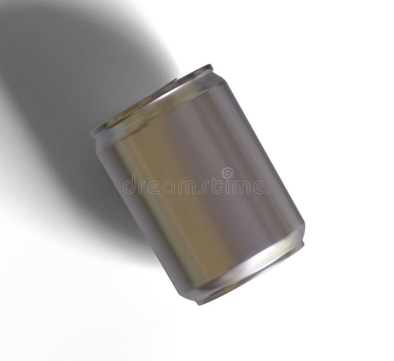 Small Size or Mini Size Soda Can with a Metalic Texture Realistic ...