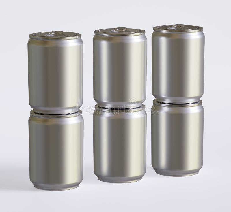 Small Size or Mini Size Soda Can with a Metalic Texture Realistic ...