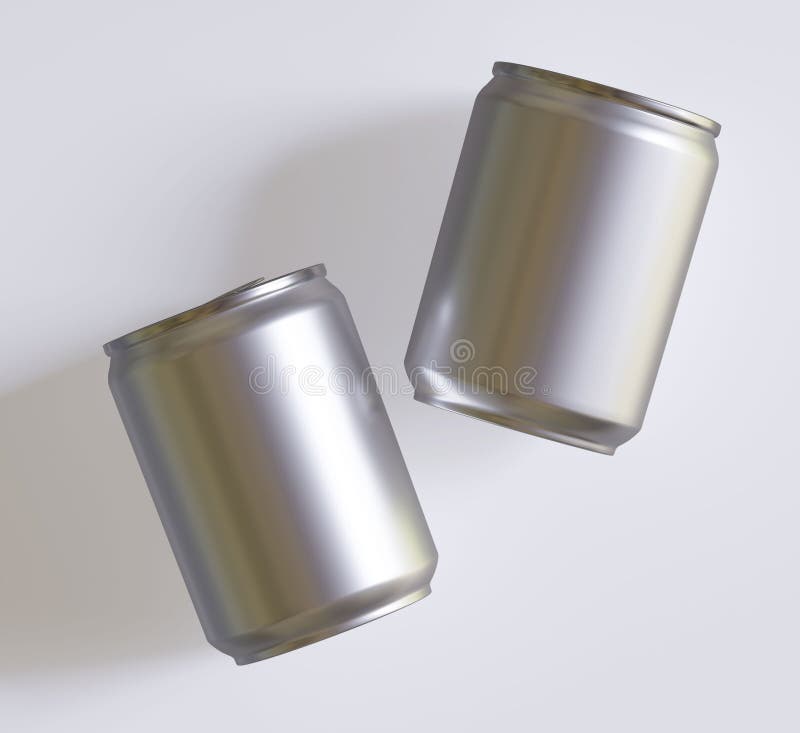 Small Size or Mini Size Soda Can with a Metalic Texture Realistic ...