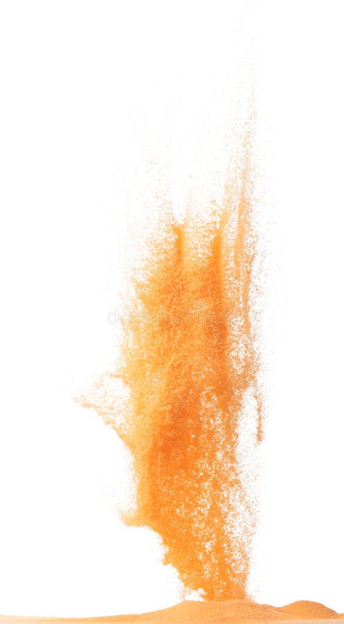 Small Size Orange Sand Flying Explosion, Fruit Sands Grain Wave Explode ...
