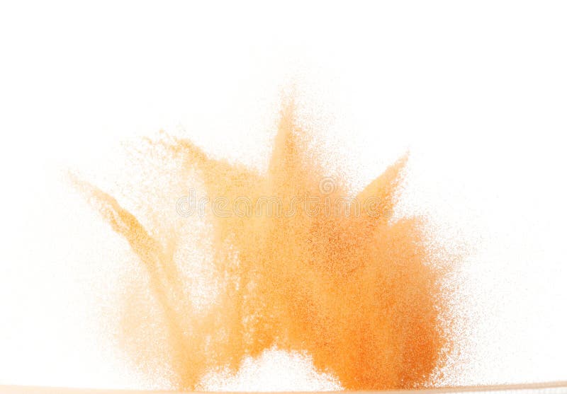 Small Size Orange Sand Flying Explosion, Fruit Sands Grain Wave Explode ...