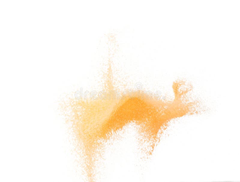 Small Size Orange Sand Flying Explosion, Fruit Sands Grain Wave Explode ...