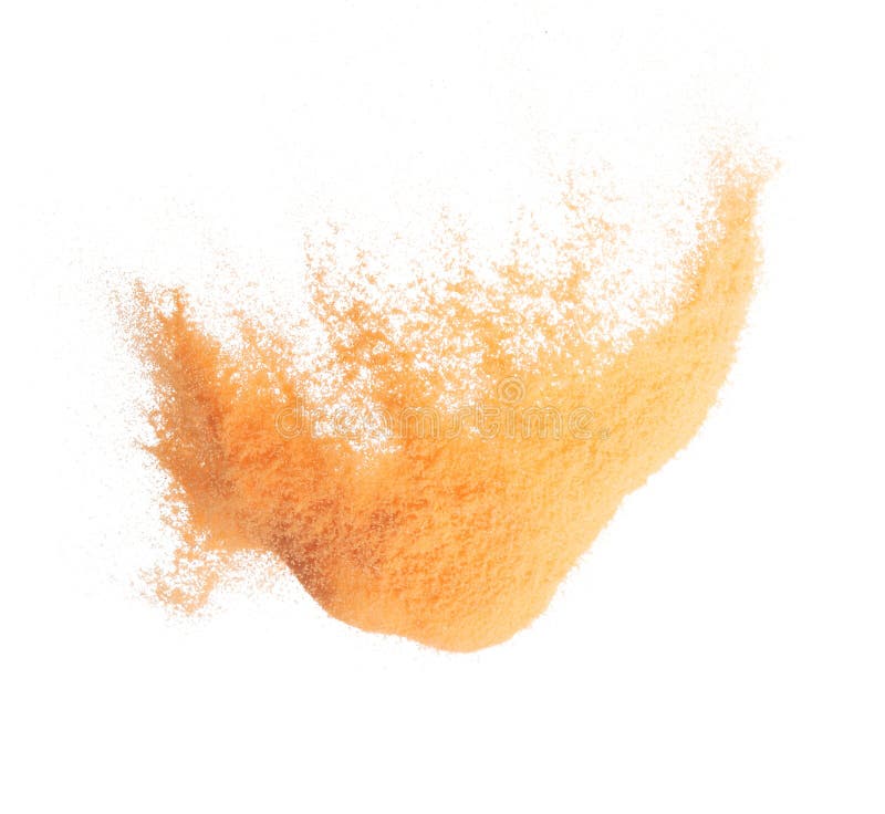 Sand Flying Explosion, Golden Sand Wave Explode. Abstract Sands Cloud ...